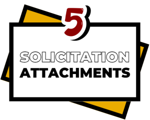 Based on the specific procurement, certain solicitation attachments are ...